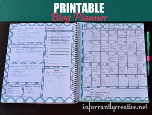 12 FREE Printable Blog Planners - Simply Sweet Home