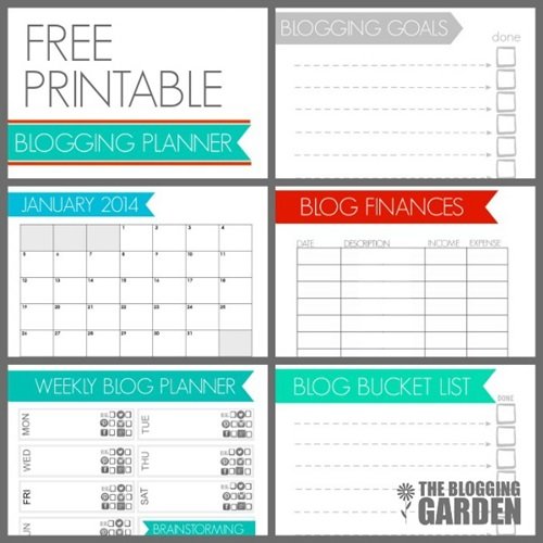 12 FREE Printable Blog Planners - Simply Sweet Home